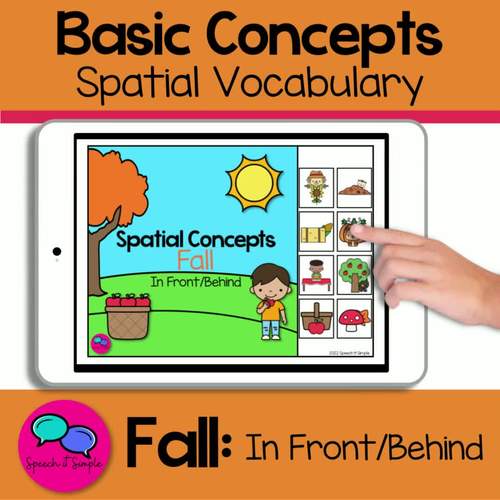 Basic Concepts - Spatial Vocabulary - In Front and Behind - Fall ...