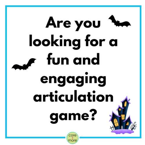 Halloween Articulation Gameboard Boom Cards by Core Plus More | TPT