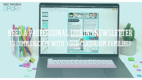 Digital Google Slides Newsletter Templates by That Teaching Spark