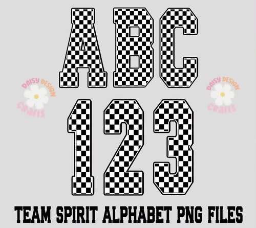 Game Day Sport Alphabet PNG, Varsity Letter A-Z, School Spirit Letters