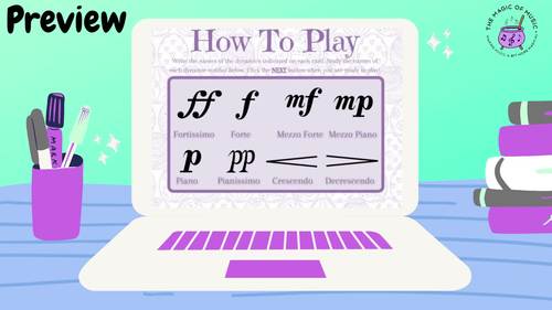 Identify Dynamics Boom Cards | Distance Music Learning by Magic of Music Ed