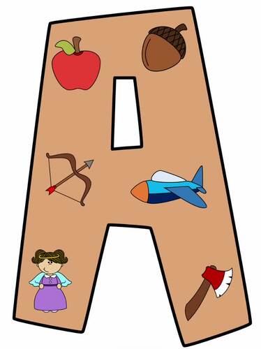 JUMBO Alphabet Letters | Bows, Books, Polka Dots | 8.5x11 or poster ...