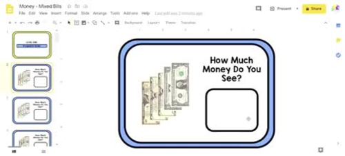 Life Skills - Counting Money - Math - GOOGLE - Mixed Bills - Special ...