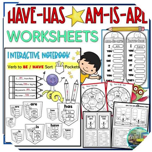 Have-Has / Am-Is-Are / Activity Pack by ESL Classroom | TPT