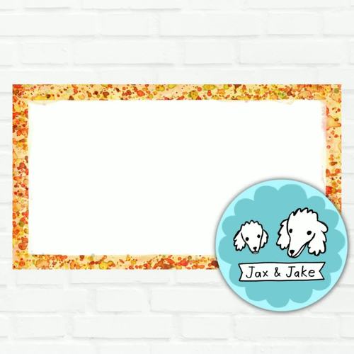 Fall SLIDE Borders Clipart - Editable Thanksgiving Google Slides Templates