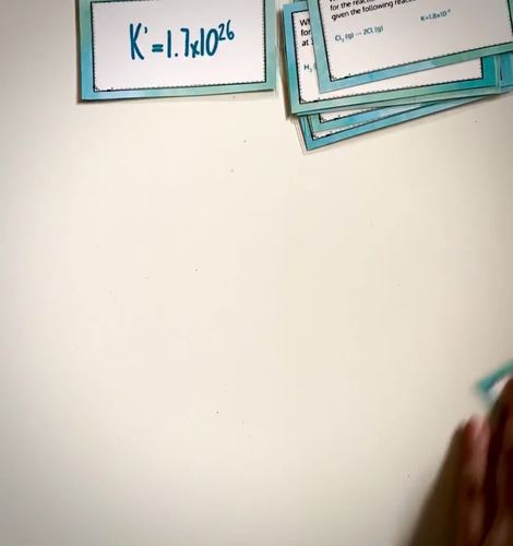 AP Chemistry Manipulations of the Equilibrium Constant Mole Hill Print ...