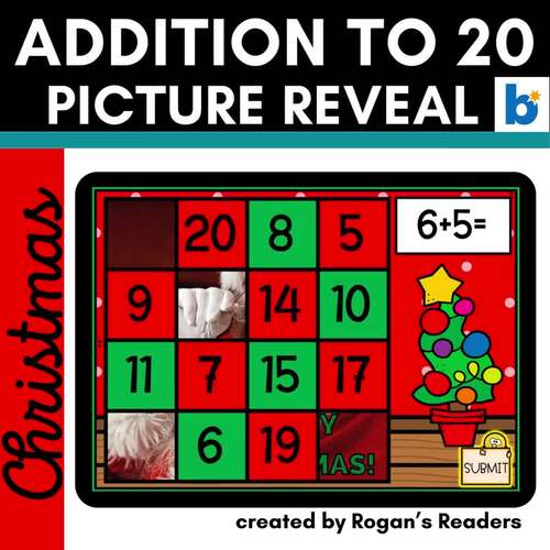Christmas Addition to 20 Math Fact Fluency Mystery Picture by Rogan's ...