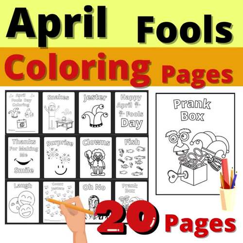 april fools fish coloring pages
