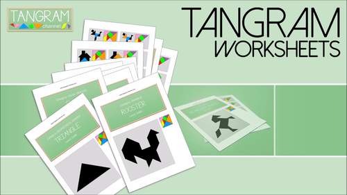 Tangram Worksheets VOL.1 - 84 double-sided worksheets by Tangram Channel