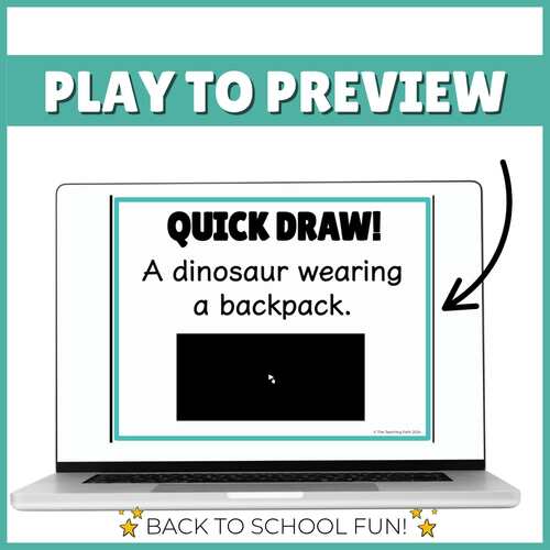 Back to School Activity! Quick Draw Brain Break Google Slides! | TPT