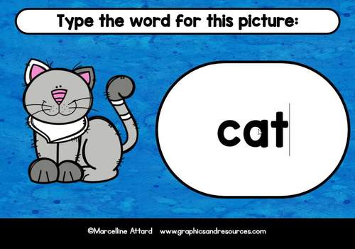 SPELLING CVC WORDS GAME BUNDLE DIGITAL CENTERS BOOM CARDS PHONICS ...