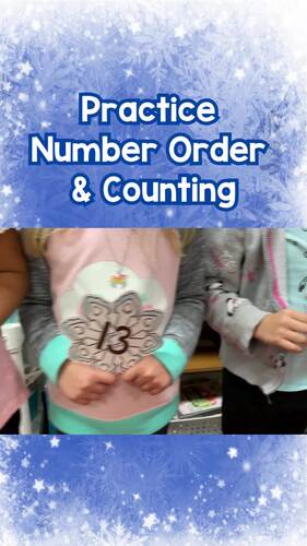Counting and Writing Numbers 0-20 Winter Snowflakes | TPT