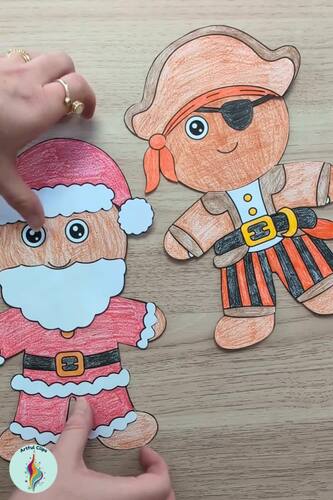 Disguise a Gingerbread Man Project 10 Costumes, Cut and Paste Christmas ...