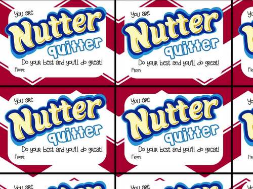 Nutter Butter Testing Motivation Tag- You're Nutter quitter! Do your ...