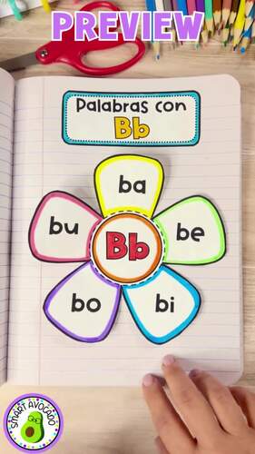 Las Sílabas Actividades de Libreta Interactiva y Librito - Bundle K-2