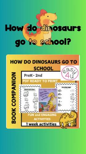 Back to school. How Do Dinosaurs Go to School? Fun Activities ...