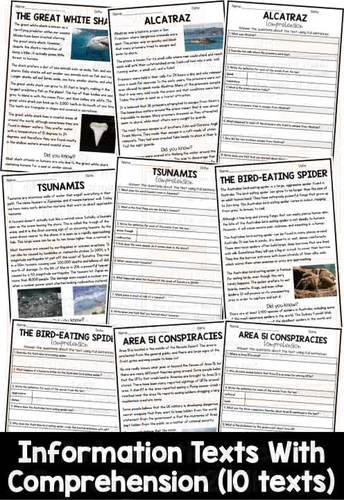 Information Text - Reading and Writing Bundle by Pink Tulip Teaching ...