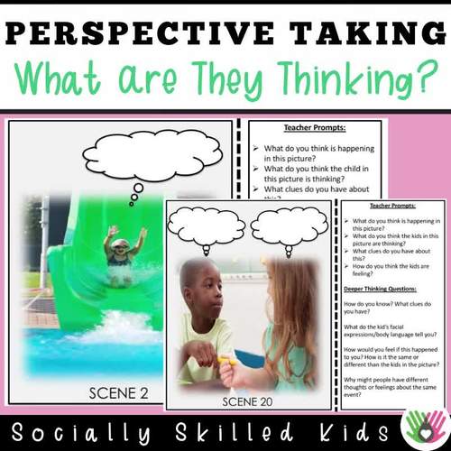 Perspective Taking Activity with Real Photos - What Are They Thinking?