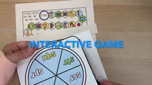 Three Letter Blends shr spl spr squ str scr Game Phonics Puzzles