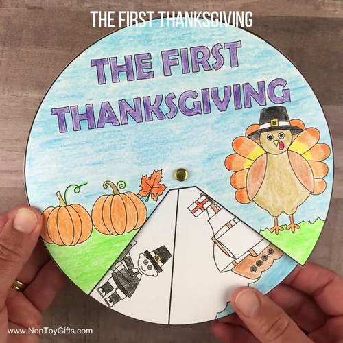 The First Thanksgiving Craft Activity - Thanksgiving Coloring Craft