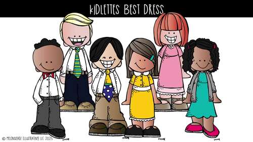 Kidlettes clip art, Best Dress clip art, Sunday Best clip art Mini