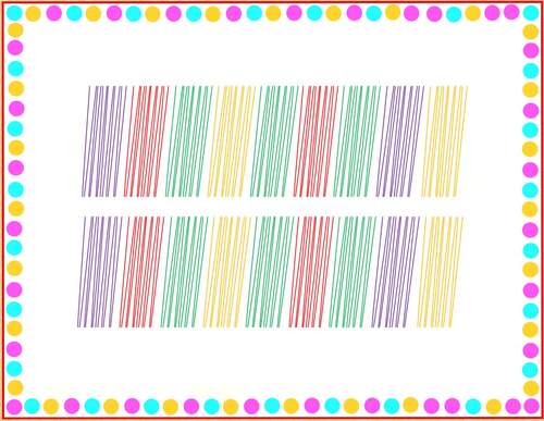 Printable Bright Bulletin Board Borders, Classroom Borders, Border Trims