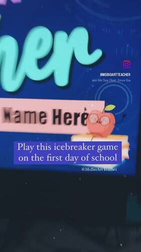 ICE BREAKER GAME-Get to know your teacher by MsBioArtTeacher | TPT