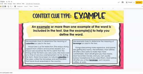 Context Clues Activities with Google Slides™ for Digital Distance Learning