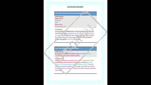 Writing a Conclusion - Writing Lesson With Task Cards | TPT