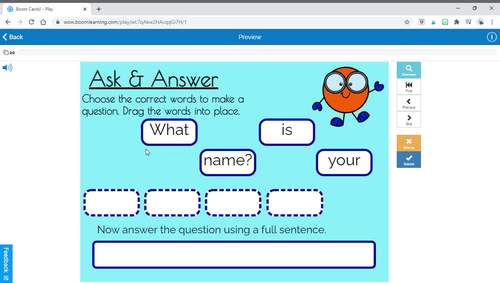 Present Simple Tense Ask and Answer BOOM Cards by Love 2 Learn English
