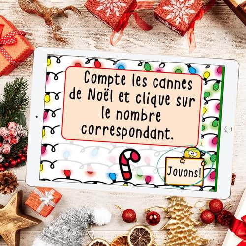Cherche les nombres de 0 à 10 | Les cannes de Noël | Count in French ...