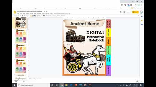 Digital Interactive Notebook | Ancient Rome Google Classroom Distance ...