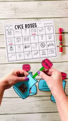 CVCE Word Activities - Long Vowel Silent E Centers & Activities - CVCe ...