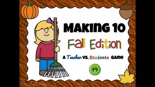 Making 10 - Fall Edition- Powerpoint Game by Teacher Gameroom | TpT