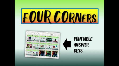 SCIENCE-THEMED FOUR CORNERS GAME - "BOTANY" EDITION | TPT