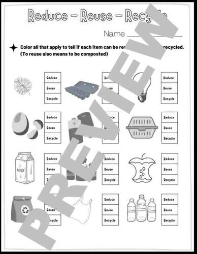 Earth Day Activity Pack Reading Writing MathApril Reduce Reuse Recycle ...