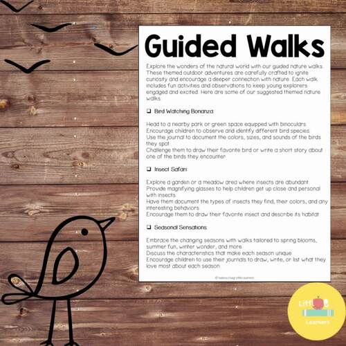 Nature Walk Bird Observation Packet: Interactive Adventure for Young ...