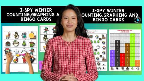 WINTER-inspired Counting, Tallying, Graphing, and Bingo Activity for ...