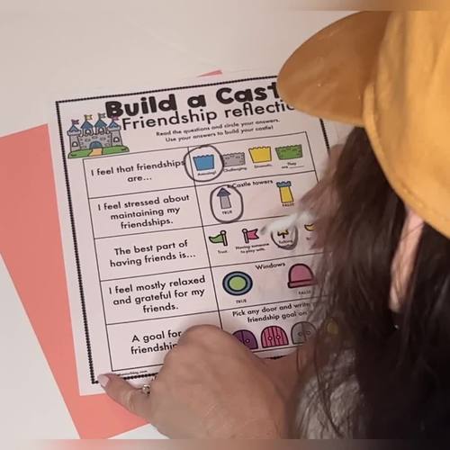 Build a Castle: SEL Friendship Check-In Craft | TPT