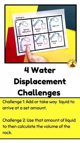 4 Water Displacement Worksheets | Volume Practice with Graduated Cylinders