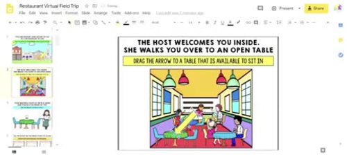Life Skills - Virtual Field Trip - Restaurant - GOOGLE - CBI - Transition