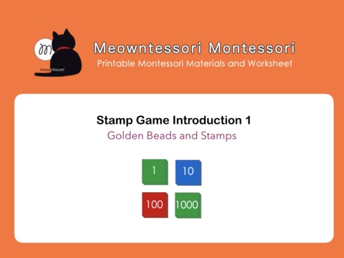 Montessori Stamp Game Introduction Tutorial by Meowntessori Montessori