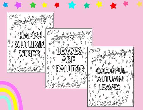 Printable Autumn Coloring Pages, Fall Coloring Worksheets for Kids ...