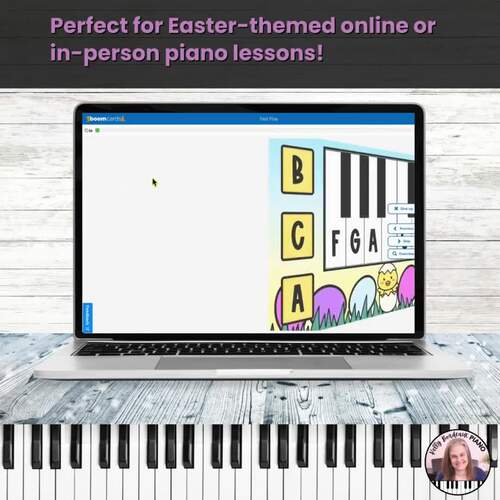 Easter Piano Keys BOOM™ Cards - White Piano Keys Activity for Piano ...