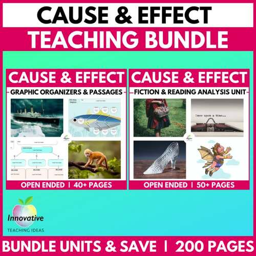 Cause and Effect Relationship Bundle | Fiction & Nonfiction | Reading