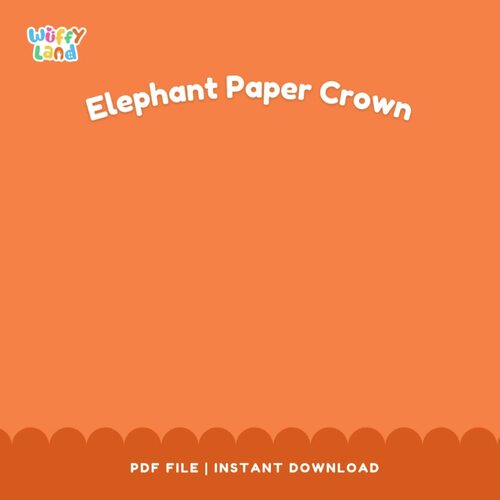 Elephant Paper Crown Craft – Printable Animal Headband for Kids Role Play