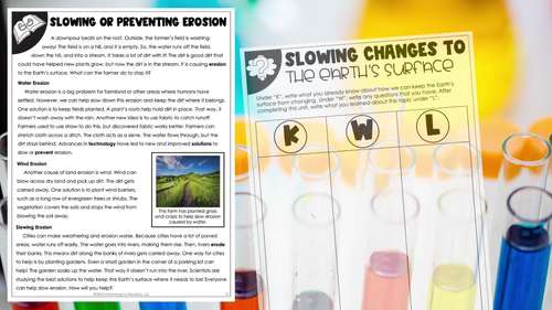 Slowing or Preventing Erosion | 2nd Grade Science NGSS | Print + Google ...