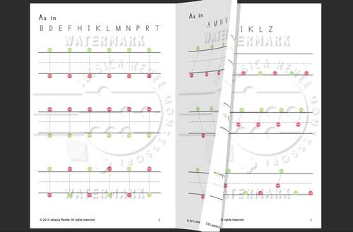 Printable Uppercase Letter Formation Worksheets Pre Writing Alphabet Skills