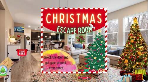 Christmas Escape Rooms English ESL/EFL, 2 breakouts A1/A2/B1 + Alias game
