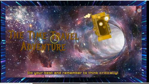 Interactive Time Travel Digital Escape Room Engaging ELA & Reading Practice